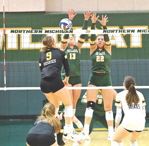 Spookily special: Northern Michigan University Wildcats volleyball team ...